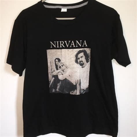 Unbranded Tops Nirvana Graphic Band Tee Kurt Cobain Poshmark