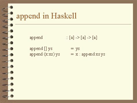 Append In Haskell
