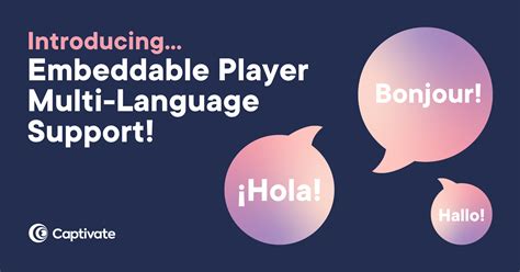 Introducing Embeddable Player Multi Language Support Captivate Unlimited Podcast Hosting