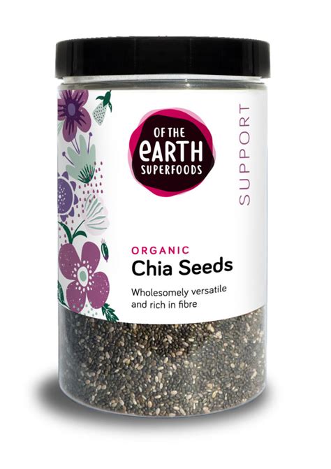 Of The Earth Superfoods Chia Seeds Organic 250g Alara Wholefoods