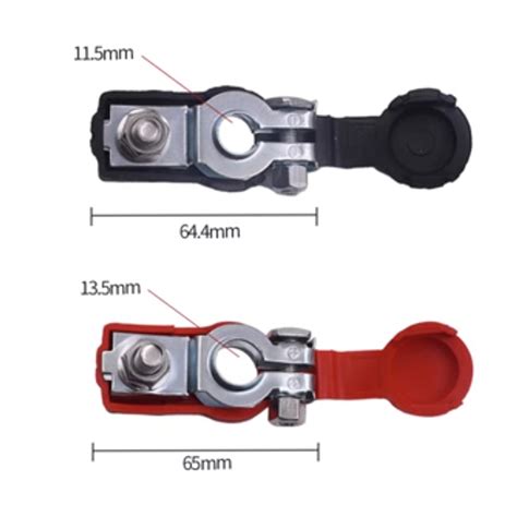 1pair Car Battery Terminal Copper Battery Clamp Terminal Kepala Bateri Kereta Tembaga Car