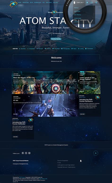 news php fusion 9 gfx preview official home of php fusion