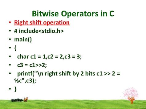 Bitwise Operators In C Bitwise Operators In C