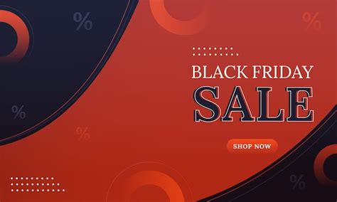빨간색과 진한 파란색 색상의 백분율 기호로 검은 금요일 판매 배너 디자인 프리미엄 벡터