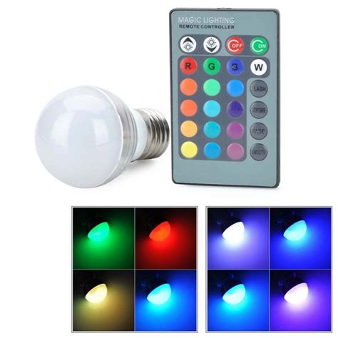 L Mpada Led W Multicolor Com Comando