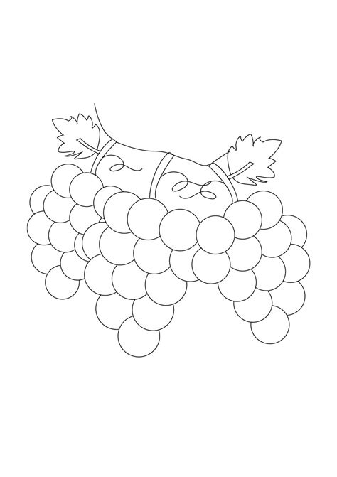 Dibujos De Uva Para Colorear E Imprimir Coloringlib