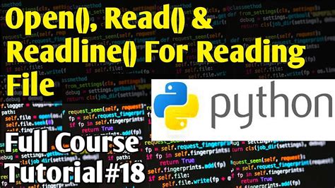 Open Read And Readline For Reading File Python Tutorials For Absolute Beginners In Urdu