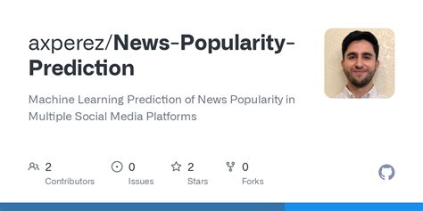 Github Axperez News Popularity Prediction Machine Learning