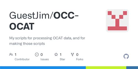 Github Guestjimocc Ocat My Scripts For Processing Ocat Data And
