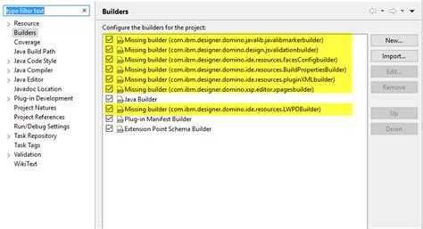 Xpages How To Add Missing Ibm Designer Builders To Eclipse Plugin Project Stack Overflow