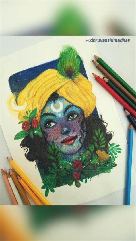 Shri Krishna Watercolour Painting Artofit