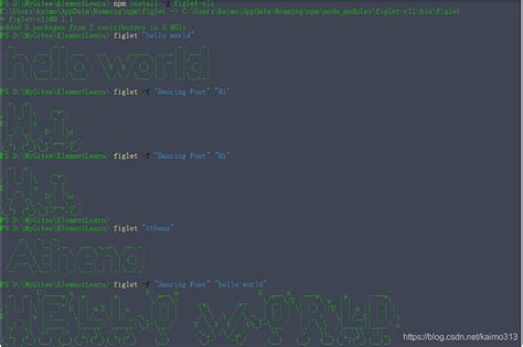 利用 Figlet 输出特殊的字符cfiglet Csdn博客