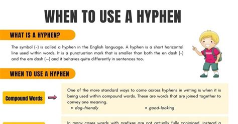 Hyphen When To Use A Hyphen In English With Great Examples • 7esl