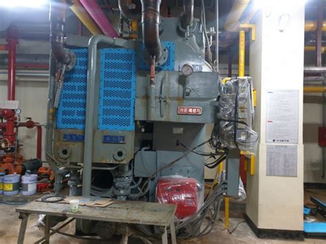 동보테크 부스타산업 냉온수기세관정비및냉각탑정비 시공현장