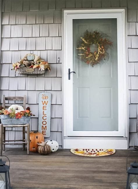 Decorating A Rustic Style Fall Porch Cottage On Bunker Hill