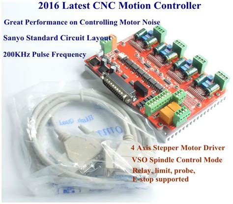 2016 Latest 4 Axis Stepper Motor Driver Cnc Motion Controller For Diy Cnc Center Engraving