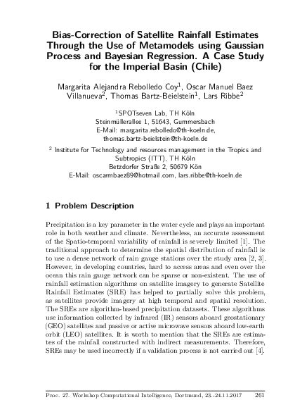 Pdf Bias Correction Of Satellite Rainfall Estimates Through The Use