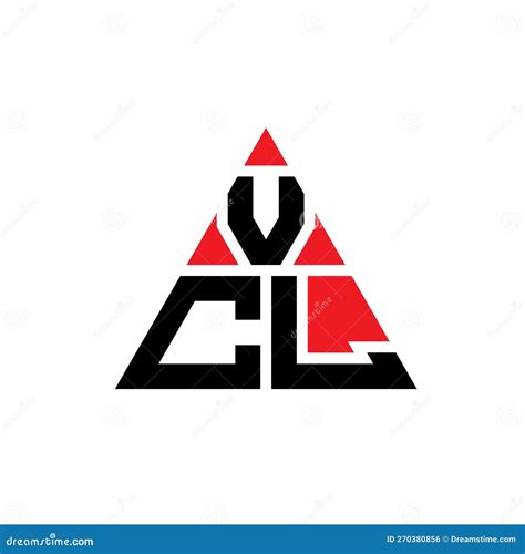 VCL Triangle Letter Logo Design With Triangle Shape VCL Triangle Logo Design Monogram Stock