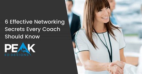 6 Effective Networking Secrets Every Coach Should Know