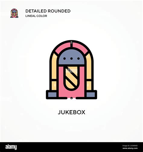 Jukebox Vector Icon Modern Vector Illustration Concepts Easy To Edit And Customize Stock