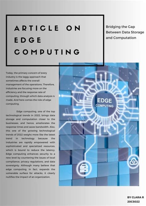Article On Edge Computing