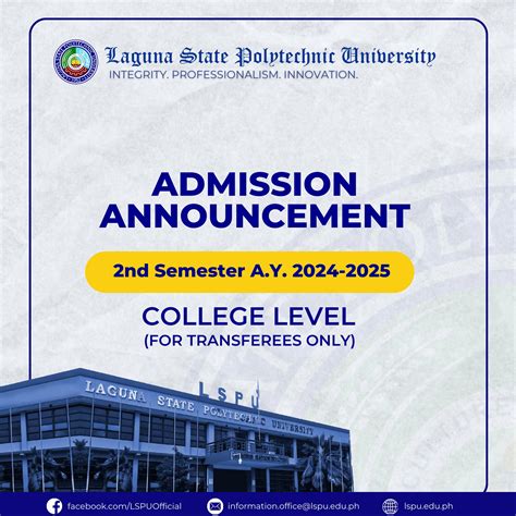𝗟𝗦𝗣𝗨 𝗔𝗱𝗺𝗶𝘀𝘀𝗶𝗼𝗻 Laguna State Polytechnic University