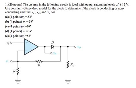 Solved The Op Amp In The Following Circuit Is Ideal With Solved The Op Amp In The Following Circuit Is Ideal With