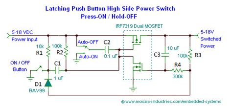 Electrical Latching Power Switch Circuit Valuable Tech Notes