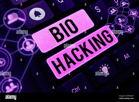Text Caption Presenting Bio Hacking Concept Meaning Exploiting Genetic Material Experimentally
