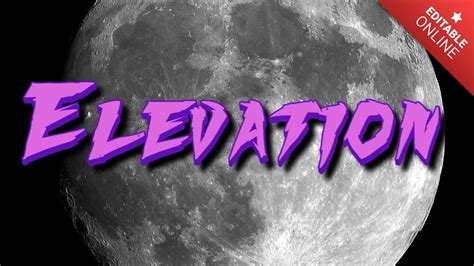 Elevation Moonlight Text Effect Generator