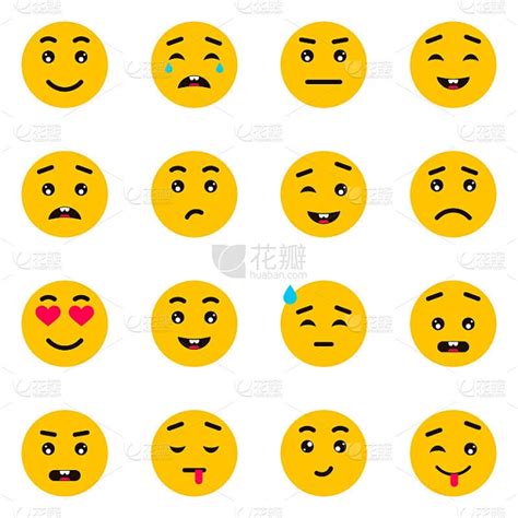 设置不同的表情符号素材 花瓣网