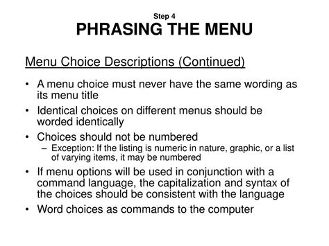 Ppt Step 4 Develop System Menus And Navigation Schemes Powerpoint Presentation Id6745757