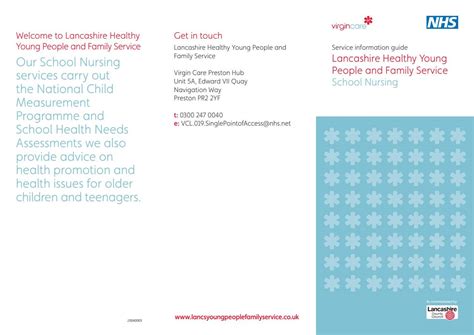 School Nursing Leaflet By Schudio Issuu