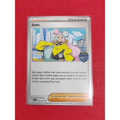 Iono Pokémon Supporter Card Shopee Malaysia