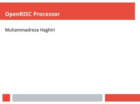 Openrisc Processor Ppt