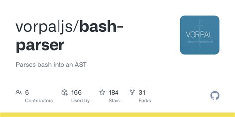 Github Vorpaljsbash Parser Parses Bash Into An Ast