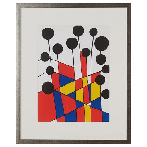Alexander Calder Lithographie En Couleur Boomerang En Anglais Sur