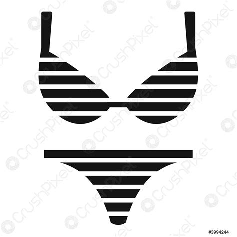 Hot Girl Swimsuit Icon Simple Style Stock Vector 3994244 Crushpixel