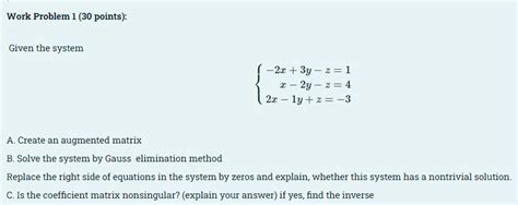 Solved All Parts Considered Under The Same Question All Chegg Com