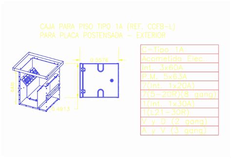 Floor Socket Cad Block Free