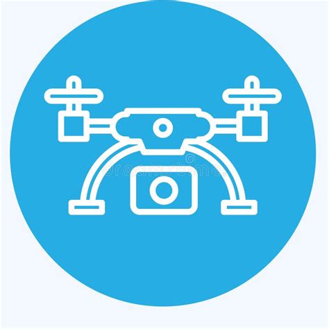 Icône Drone Associé Au Symbole Drone Style Mbe Conception Simple Modifiable Illustration