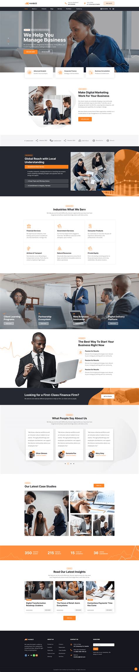Theme Wordpress Giới Thiệu Công Ty Tư Vấn Doanh Nghiệp
