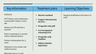 Contraception Case Study Counseling PPTX