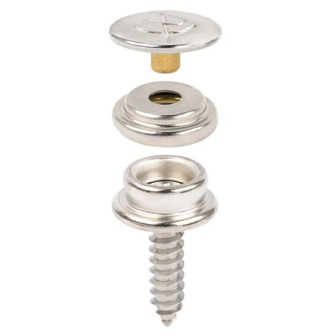 Sailrite® Snap Fastener Cloth To Surface Set 58 Screw Nickel Plated