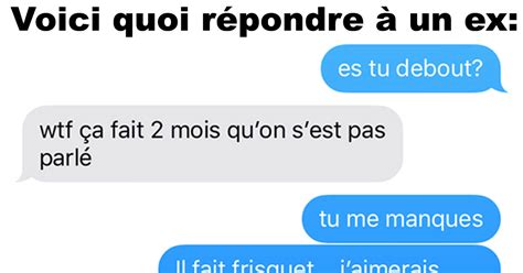 Voici Quoi Répondre à Un Ex