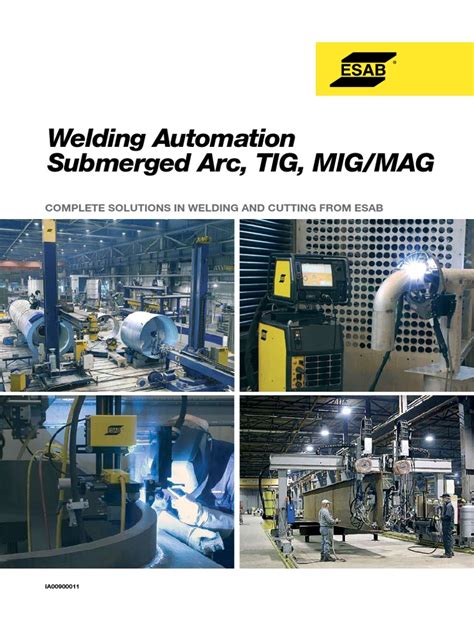 Esab Welding Automation Submerged Arc Tig Mi B Ok Cc Pdf Pdf Welding Construction