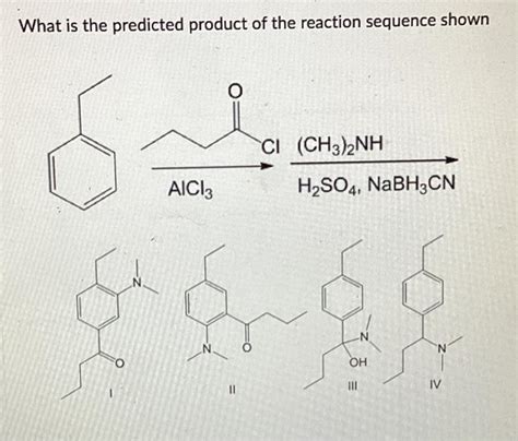 Solved What Is The Predicted Product Of The Reaction