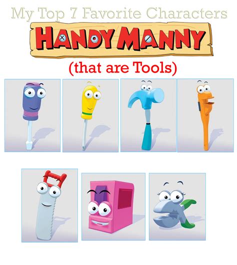 My Top 7 Favorite Characters Handy Manny By Banielsdrawings On Deviantart