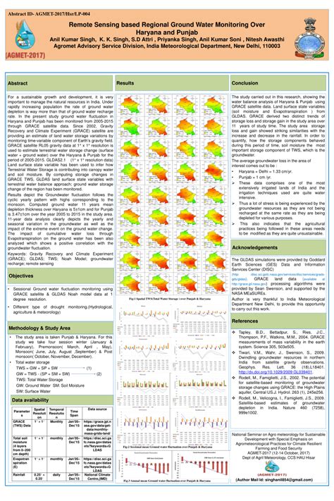 Pdf Remote Sensing Based Regional Ground Water Monitoring Over