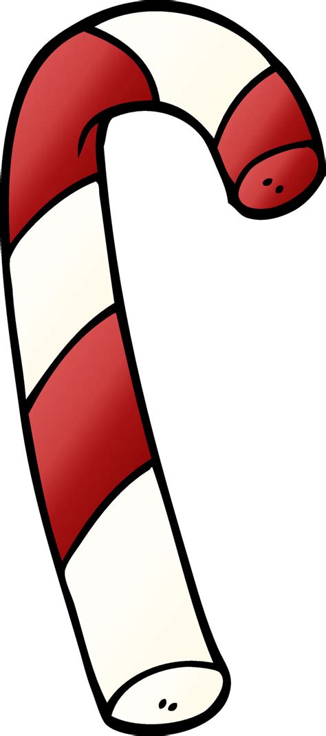 Cartoon Doodle Striped Candy Cane Vector Art At Vecteezy